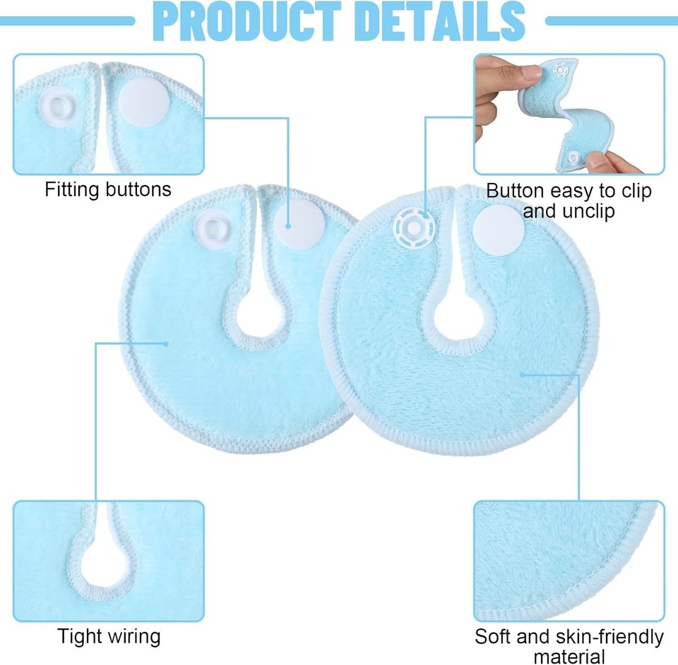 28 Packs Soft g Tube Pads Holder,Abdominal Feeding g Tube Button Cotton ...