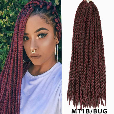 Box Braids With Red Hair Long Red Knotless Braids With Beads Done On