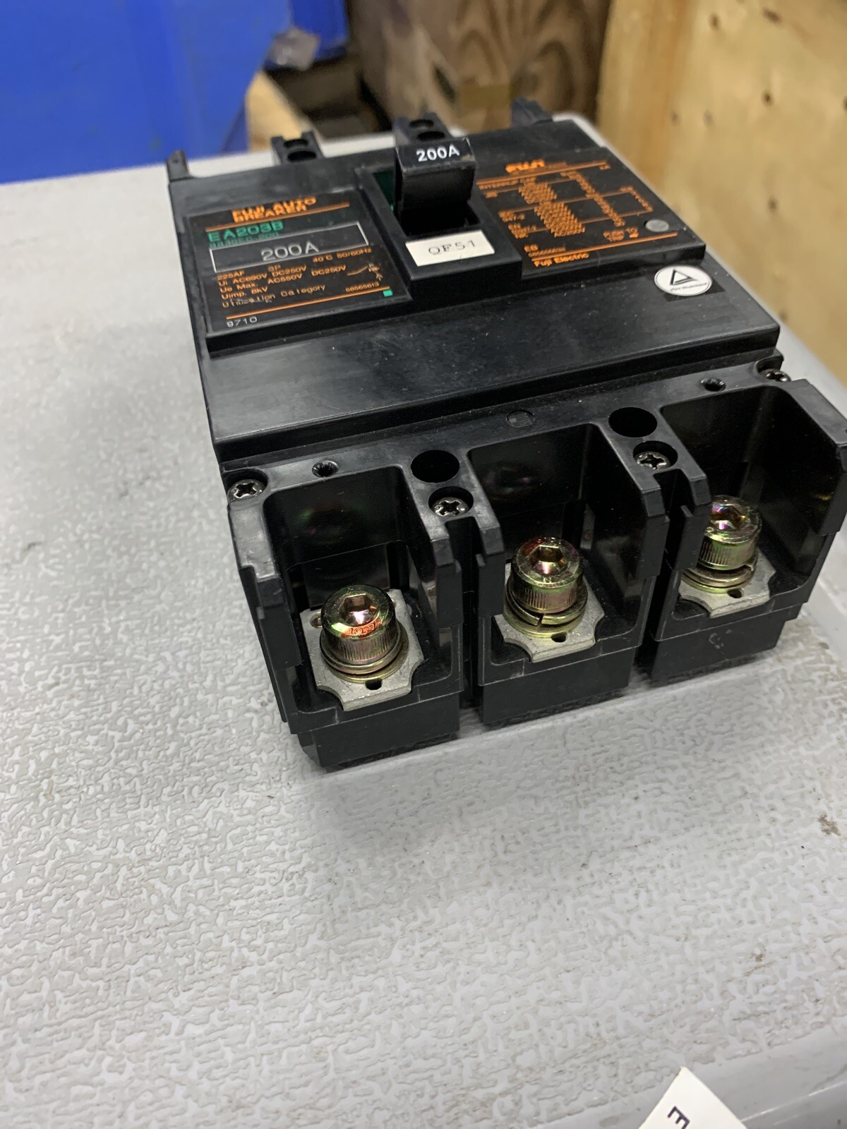 FUJI EA203B 200AMPS 3POLE AUTO BREAKER | eBay