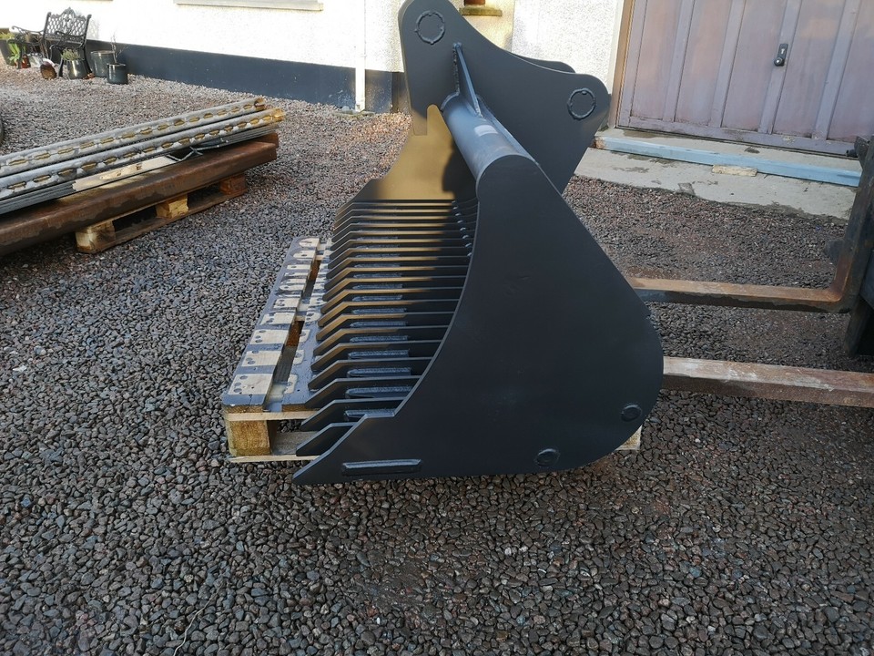 6ft 13 14 Ton Excavator Lawn Rake Riddle Bucket Hardox Tips | eBay UK