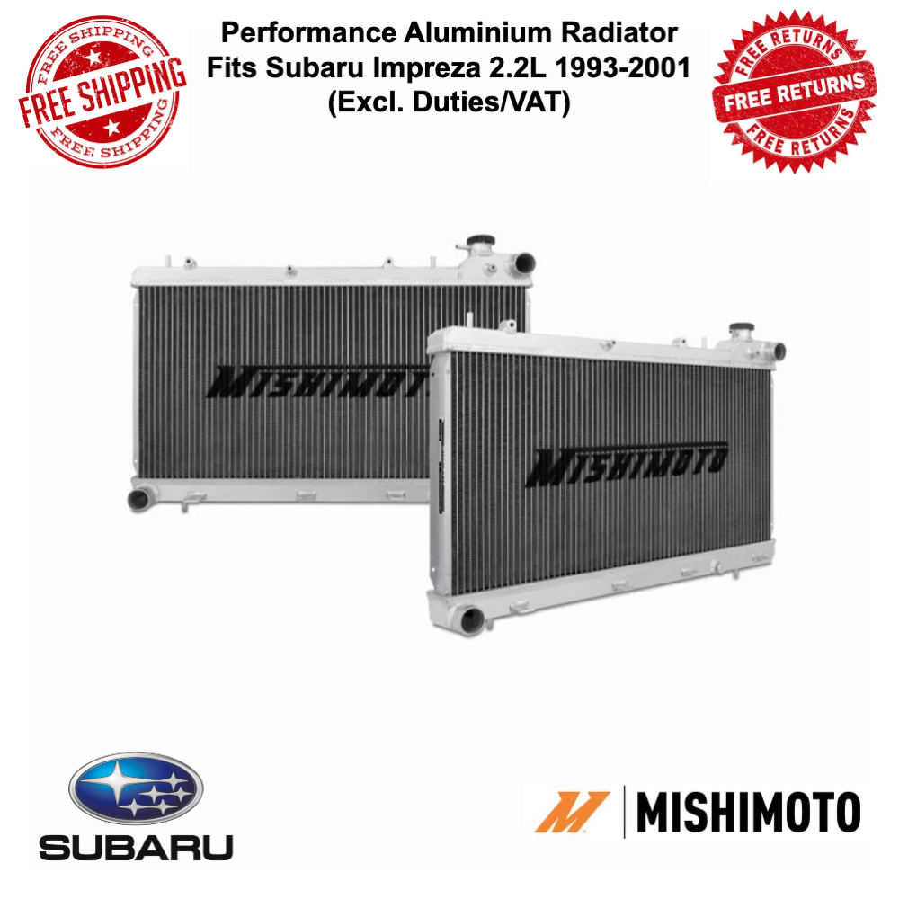 Mishimoto Manual AL Radiator Fits 93-01 Subaru Impreza GC8 2.2L #MMRAD ...