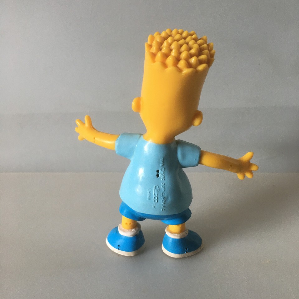 Vtg The Simpson's BART SIMPSON 4.5" Bendy Bendable Rubber Figure Toy ...