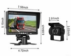 7" Monitor+24v/12v CCD IR Reversing Camera Car Caravan Truck Night ...