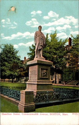 Hamilton Statue, Commonwealth Avenue, Boston, Massachusetts MA Postcard ...