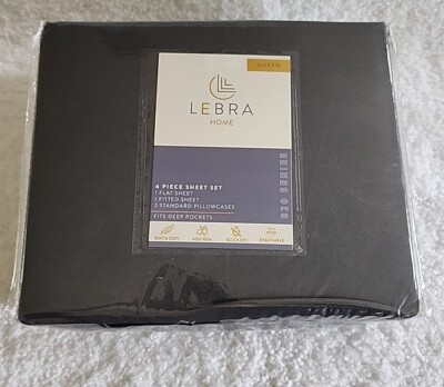 LEBRA HOME 4 PIECE SHEET SET QUEEN 820 SERIES BLUE B1 | eBay