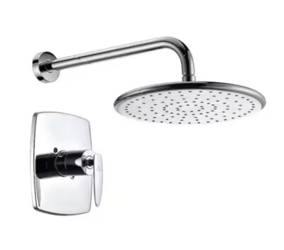 ANZZI Shower Faucet Single Handle Lever 1 Spray Fixed Showerhead Valve ...