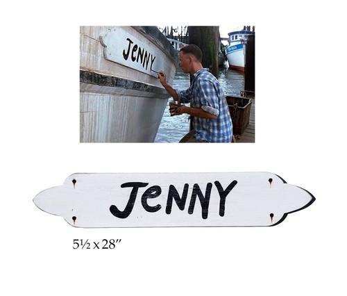 Forrest Gump's boat sign Jenny | eBay