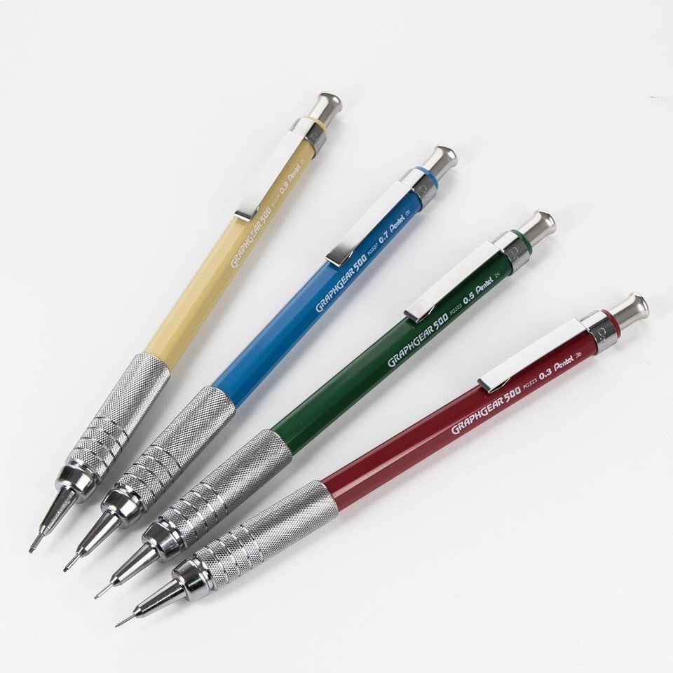Pentel GraphGear 500 Limited Edition Mechanical Pencil, Classic Colors ...