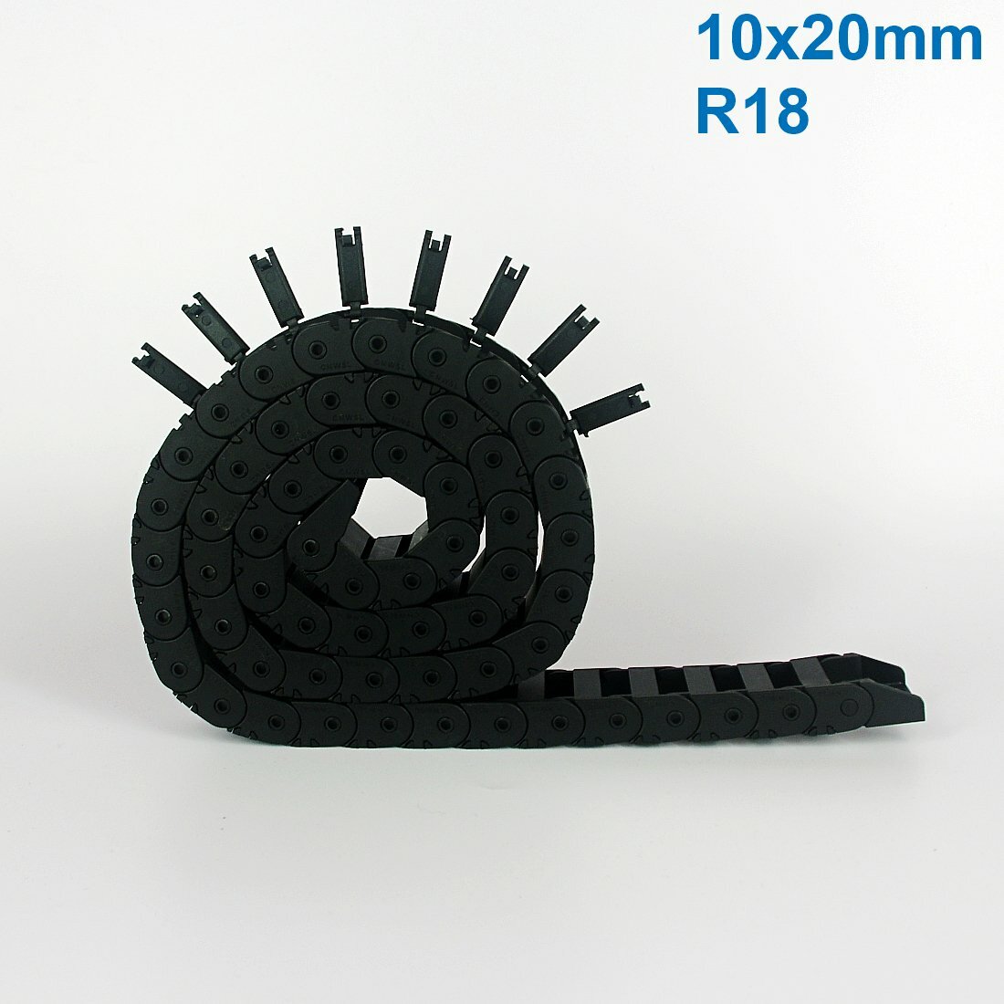 10x20mm R18 Nylon Energy Drag Chain Cable Wire Carrier CNC Router 3D ...
