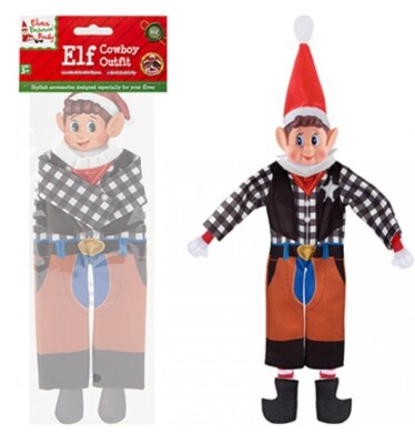 Elf Novelty Cowboy Outfit Prop Accessories Props Dress Up Christmas ...