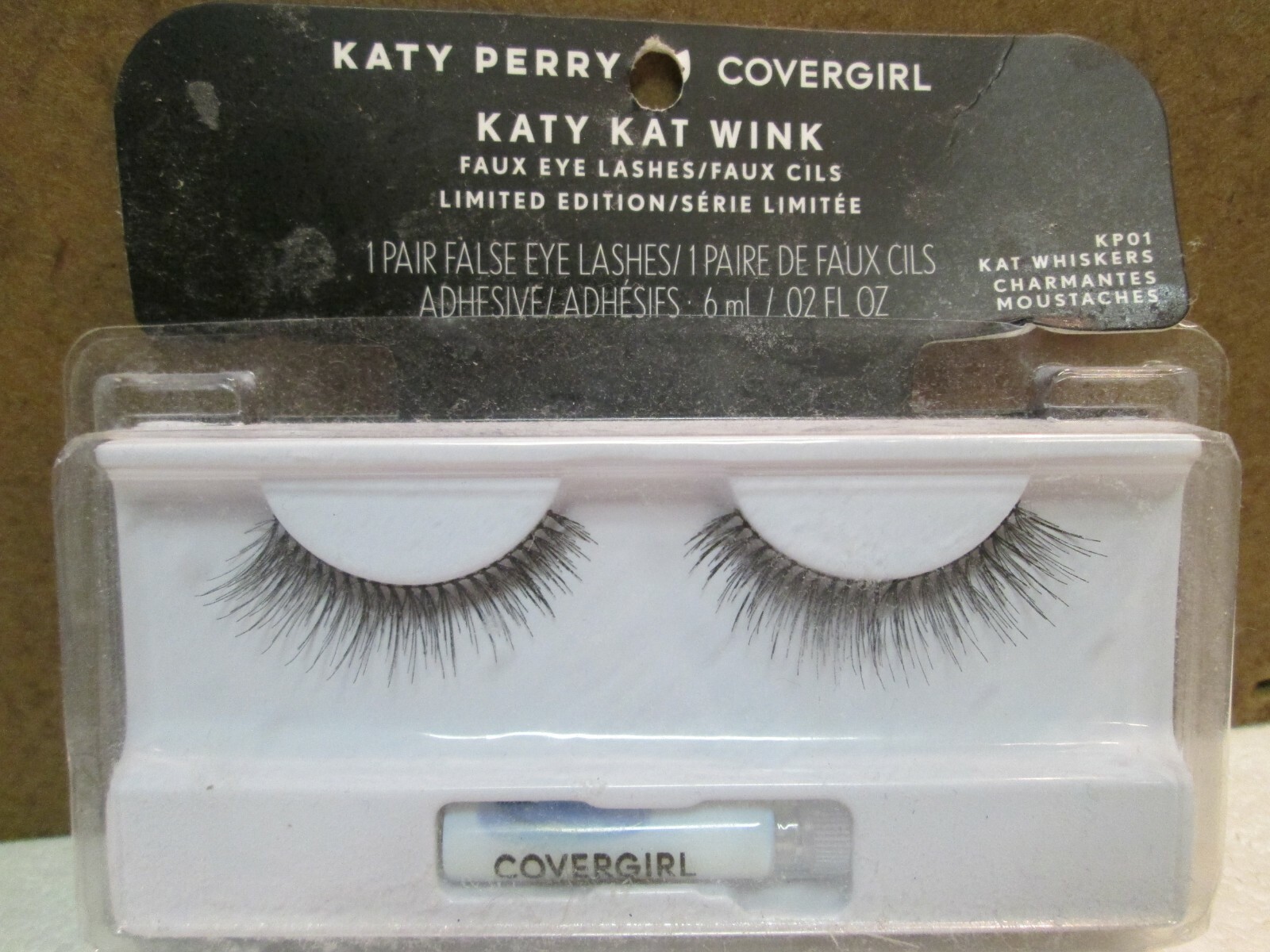 KATY PERRY COVERGIRL Katy Kat Wink False Eye Lashes & Adhesive KP01 NEW ...