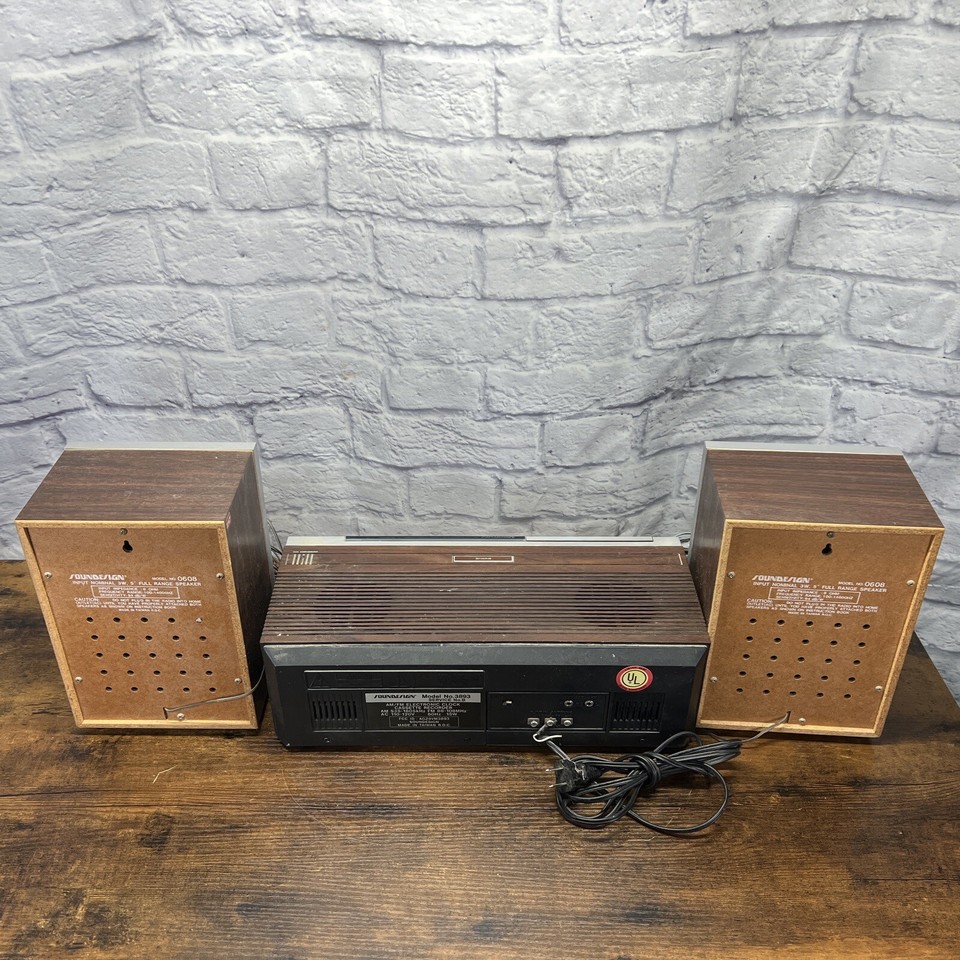 Vintage Rare Soundesign AM/FM Stereo System Cassette Model 3893 ...