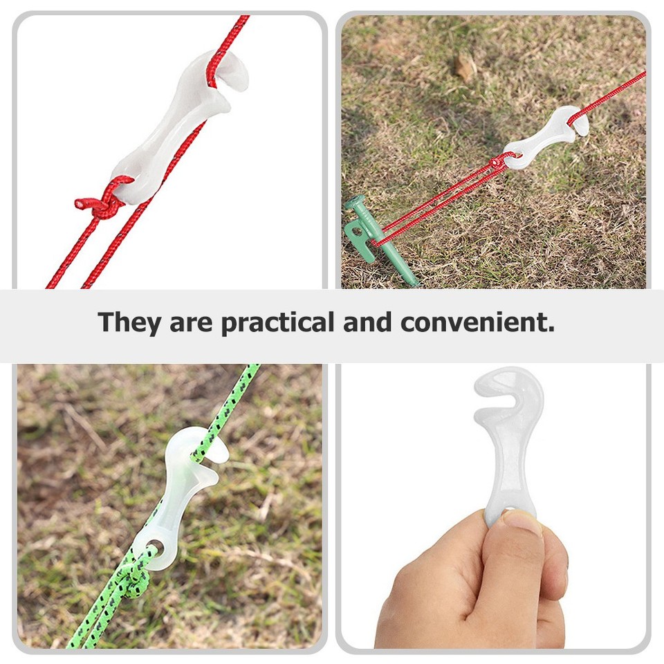 10Pcs Camping Wind Rope Buckles Anti-Slip Rope Buckles Tent Rope ...