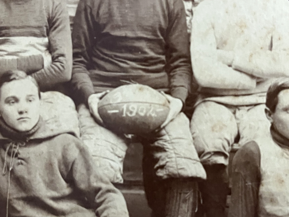 Antique Vintage 1902 Football Team with Melon Football Photograph | eBay