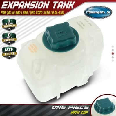 New Coolant Expansion Tank w/ Cap for Volvo S60 I S80 I V70 XC70 XC90 I ...