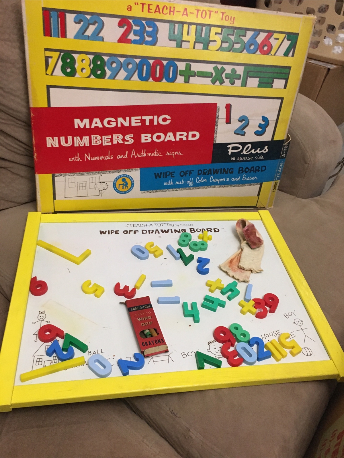 Playskool Magnetic Numbers Board Vintage | eBay