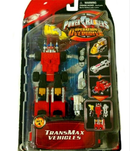 Power Rangers Operation Overdrive TransMax Vehicles to Megazord New ...