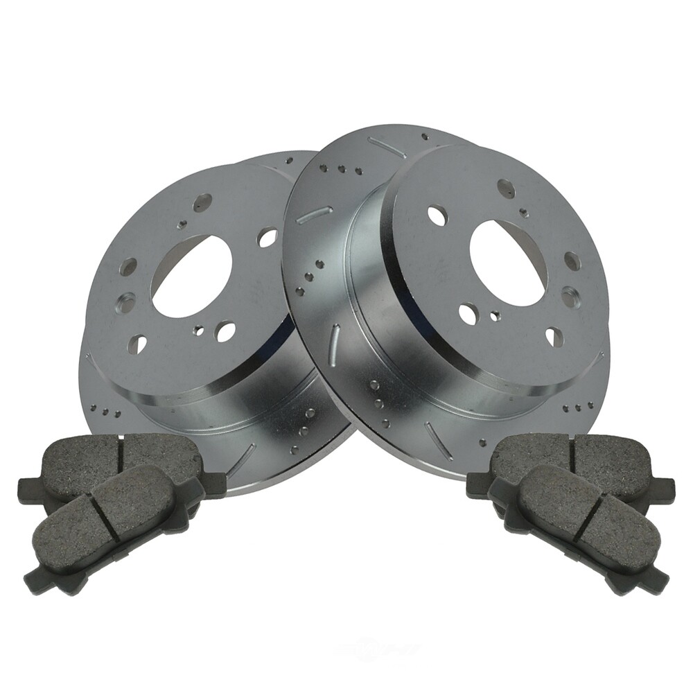 Disc Brake Kit-Performance Ceramic Performance Brake Pad and Rotor Kit ...