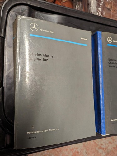 Mercedes Benz Factory Service Manual Shop Repair Book M102 Engine 190E ...