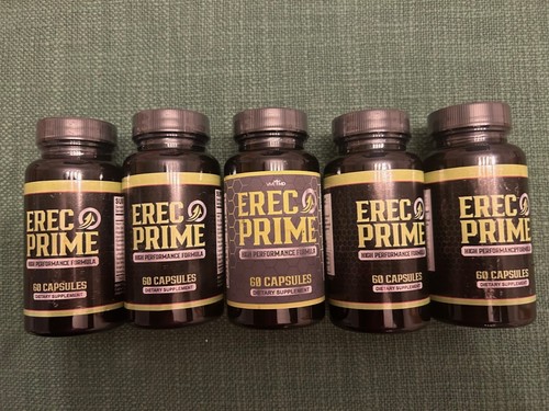(5 Count) Erec Prime Supplement for Men Virility, Male Performance ...