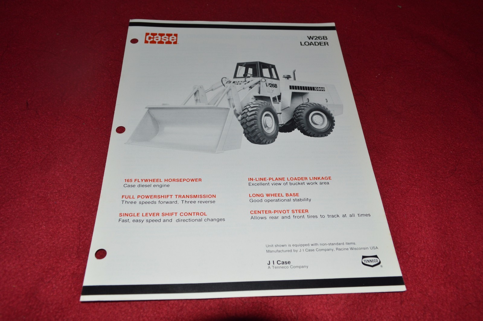 Case Tractor W26B Wheel Loader Dealer's Brochure RPMD | eBay