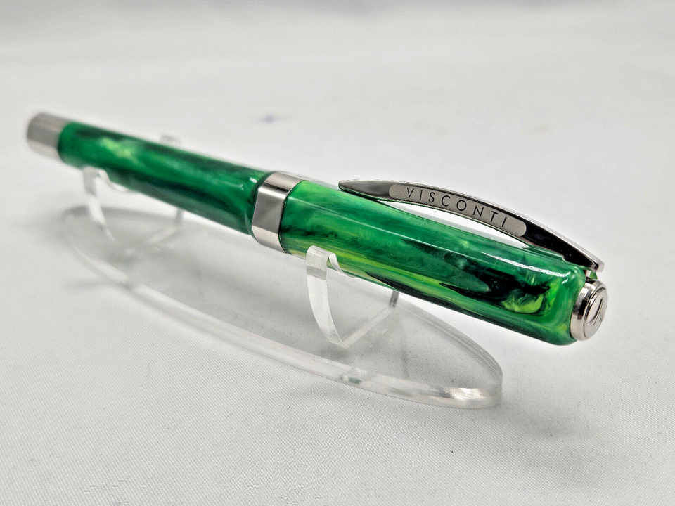 Visconti Opera Demo Carousel Mint Fountain Pen Stainless Steel Broad ...