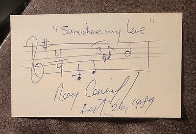Ray Conniff d.2002 signed autograph auto 3x5 index card | eBay