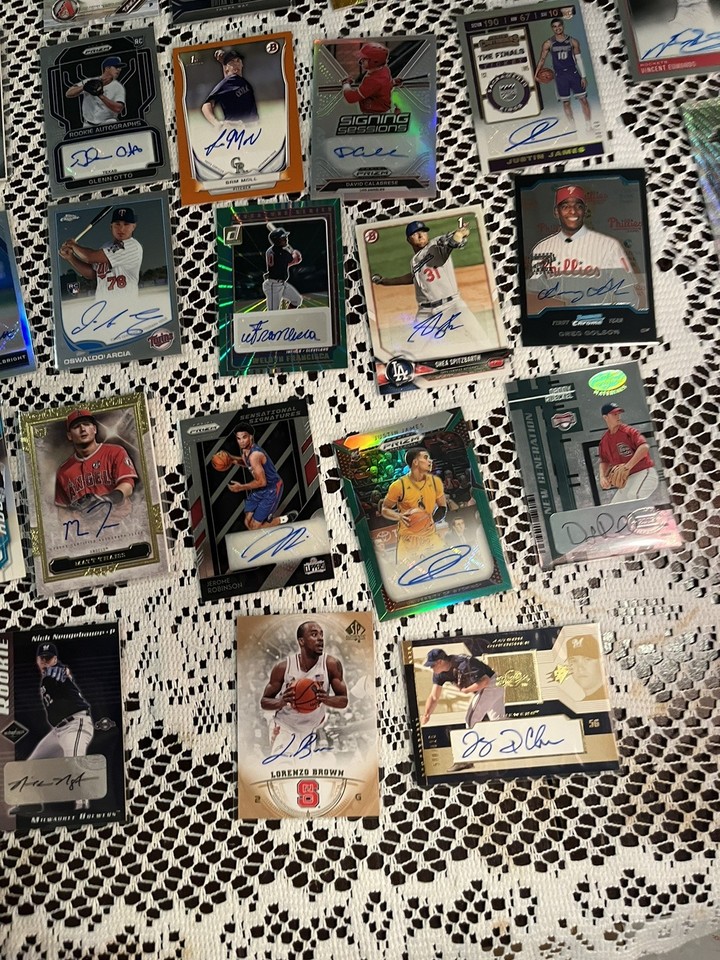 MLB NBA Auto & Jersey Relic Patch 53 Card Lot RC #d Refractor | eBay