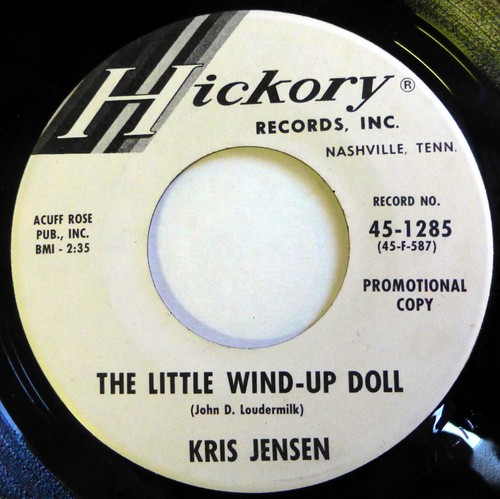 KRIS JENSEN 45 Little Wind-Up Doll/Somebody's... HICKORY teen VG+ promo ...