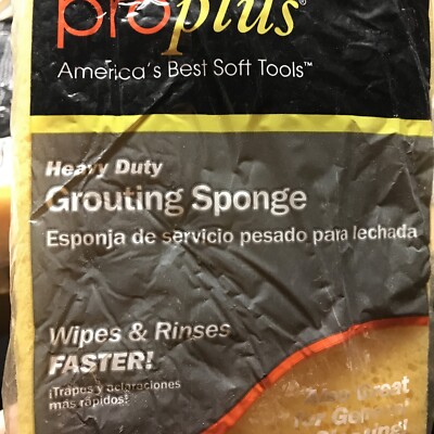 2 Heavy Duty Pro plus Grouting Sponge Wipes & Rinses Faster | eBay