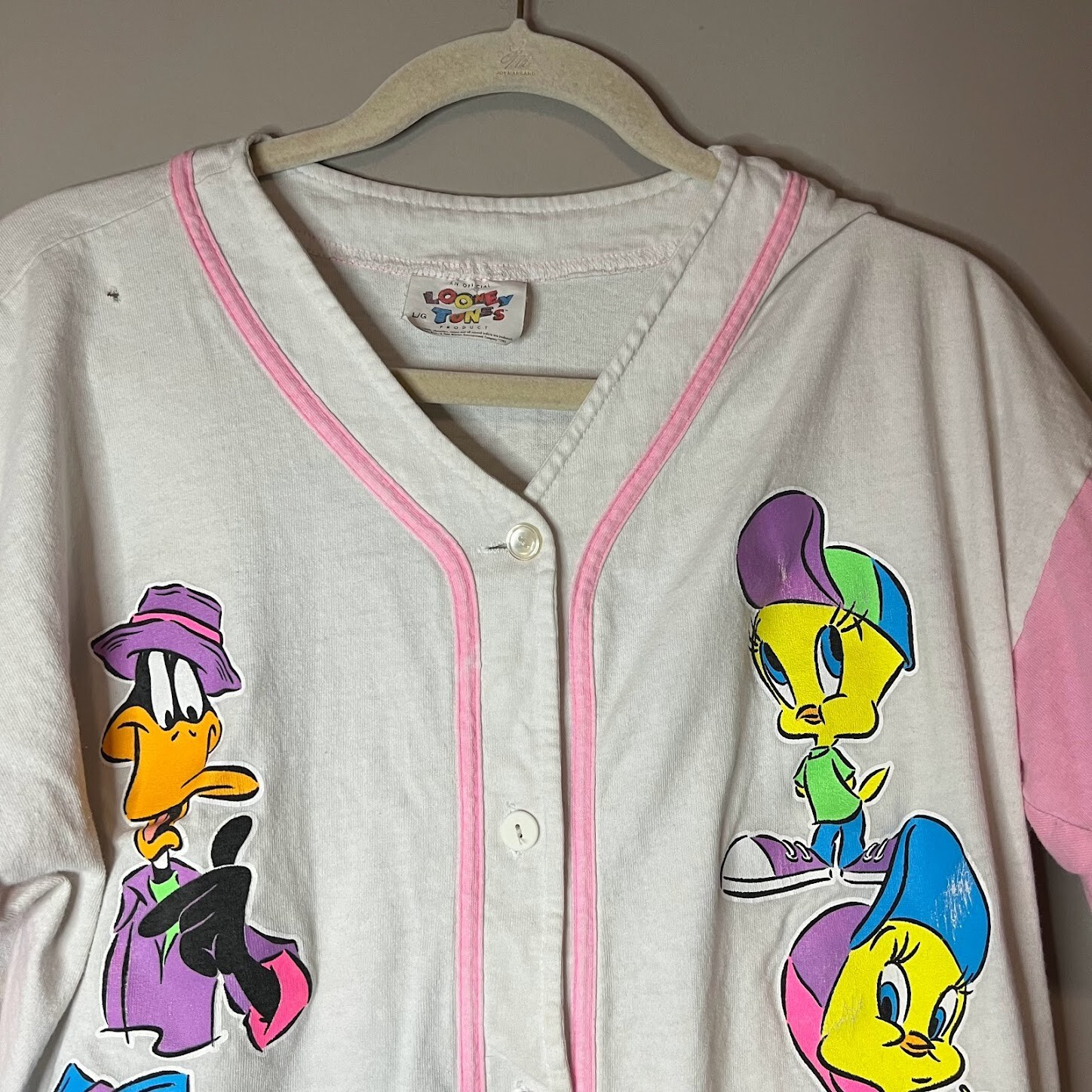 VTG 1995 Looney Tunes Daffy Duck Tweety Bird Baseball… - Gem
