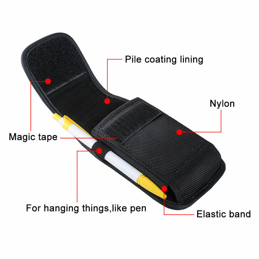 Universal Belt Hook Pouch Bag Nylon For All Mobile Phone Case Cover ...