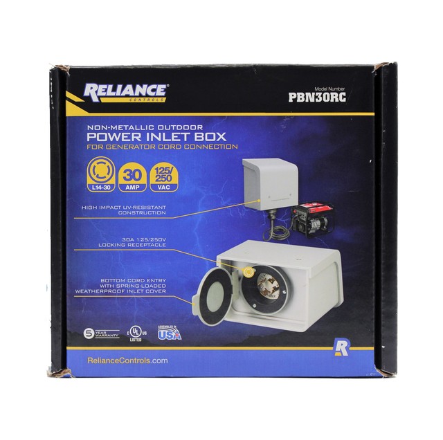 Reliance Controls NEMA 3R (PBN30) 30-Amp Power Inlet Box for sale ...