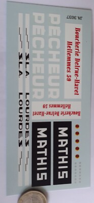 DECALCOMANIE DECALS camion mathis bernard 3 décorations 1/43 | eBay