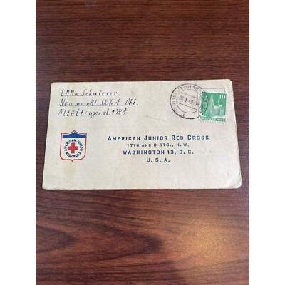 Vintage American Junior Red Cross School Gift Box Receipt Card From ...