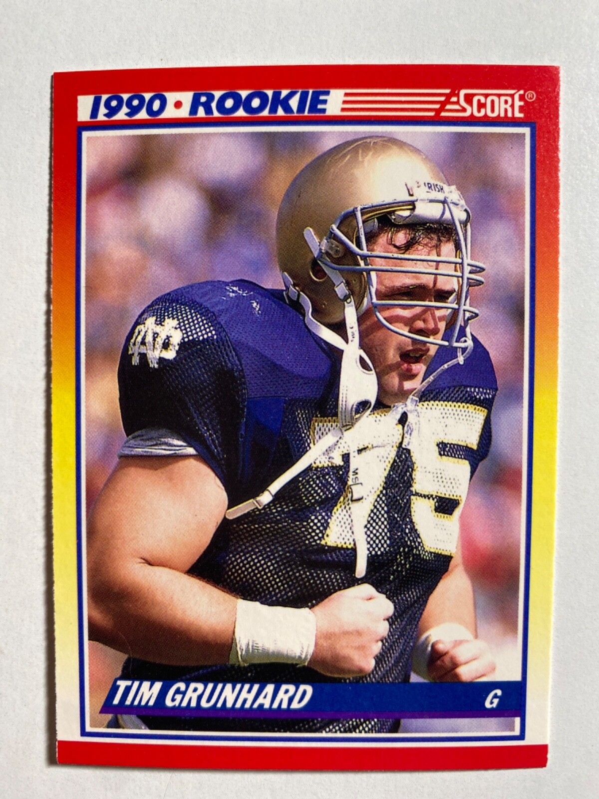 1990 SCORE #646 TIM GRUNHARD ROOKIE NM-MT NFL FOOTBALL CARD | eBay