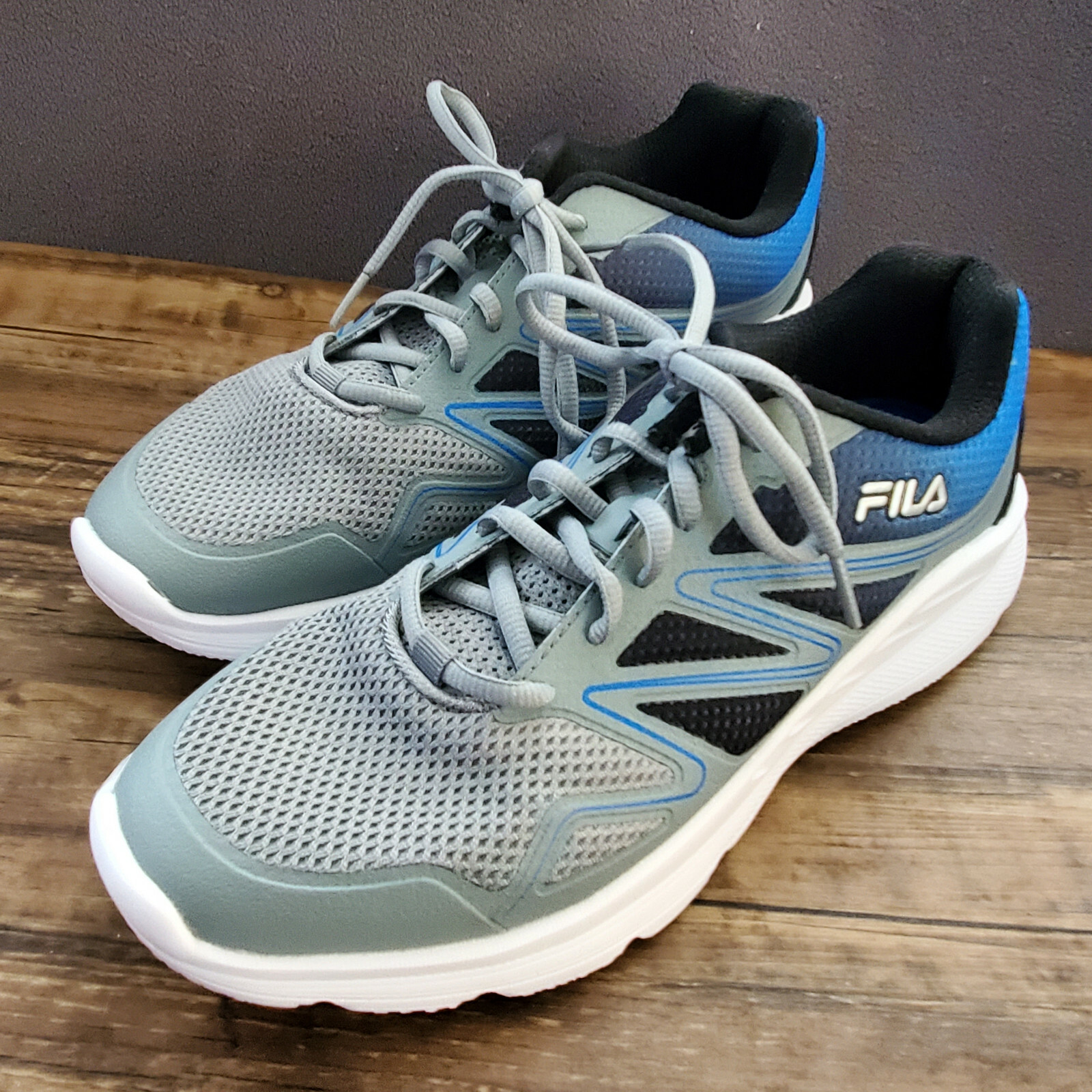Fila Mens Memory Panorama 9 1RM01606-057 Gray Running Shoes Sneakers ...