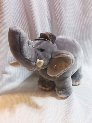 Vintage Disney Operation Dumbo Drop Elephant Plush with Camo Hat ...