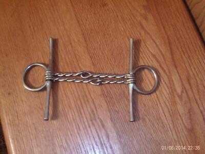 FULL CHEEK DOUBLE TWISTED WIRE SNAFFLE 4.75'' NICKEL | eBay