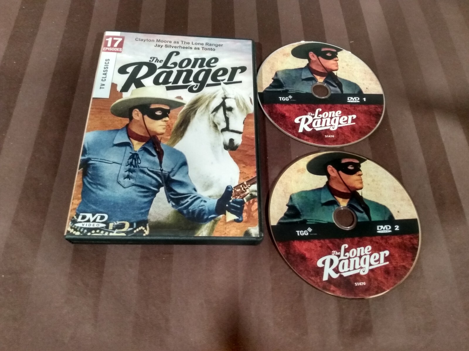 The Lone Ranger (DVD, 2-Disc Set) 17 Classic Episodes WESTERNS ...