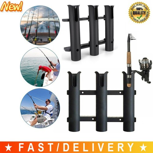 Removable 3 Tube Boat Fishing Rod Holder w/Screws for Marine Kayak Side ...