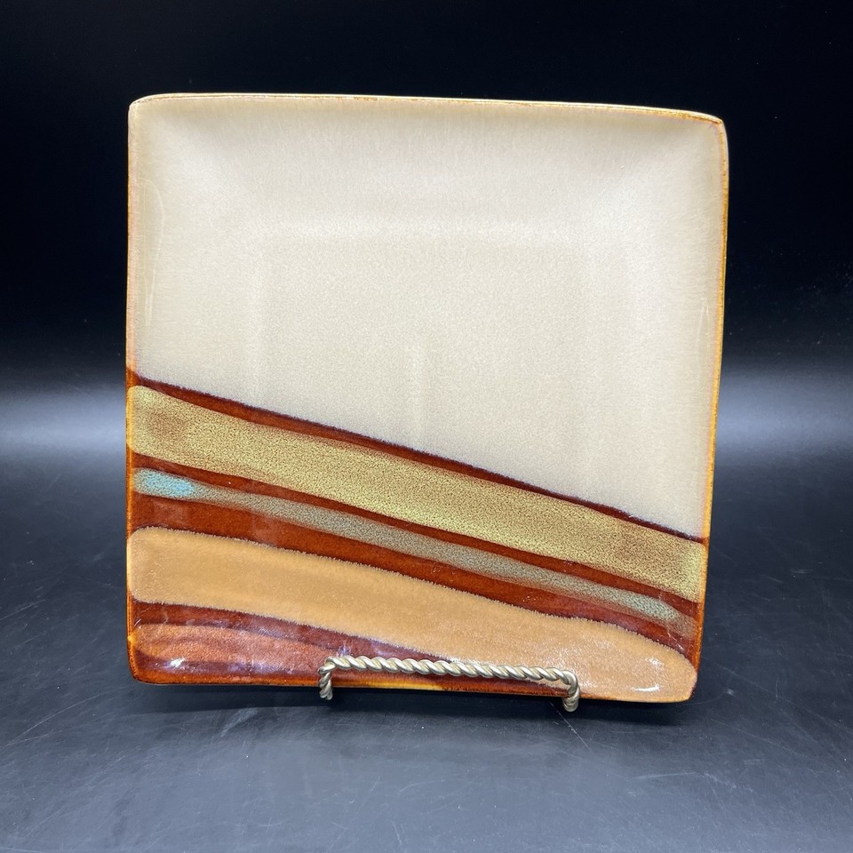 Sango Avanti Brown #4722 Square 8" Salad Plates Set Of 4 | eBay