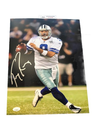 Tony Romo Signed Autographed 11x14 Photo Dallas Cowboys NFL JSA COA | eBay