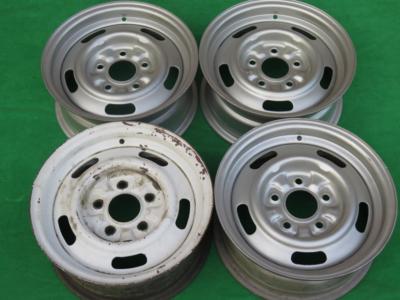 4 CHEVROLET PASSENGER CHEVELLE RALLY WHEEL RIM GM 14 x 6 YW CODE 5 LUG ...