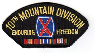 10th Mountain Division Operation Enduring Freedom Black Hat Patch | eBay