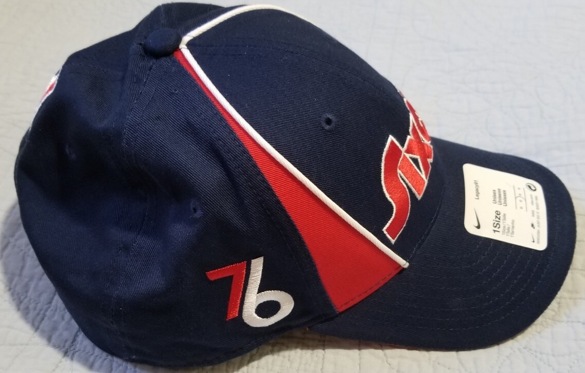 Nike NBA Philadelphia 76ers Legacy91 Adjustable Cap DM8754-419 One Size ...