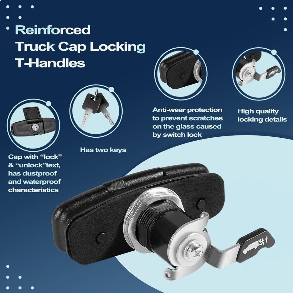 For Leer Truck Cap and Tonneau Cover Twist Lock Handle & Latches 83514 ...