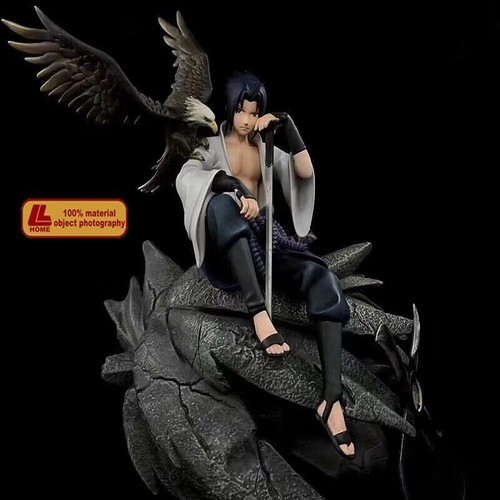Anime Ninja Shippuden Hawk/Snake Team Uchiha Sasuke sit GK PVC Figure ...