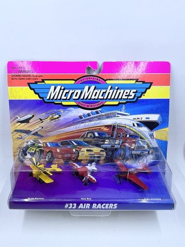 Micro Machines #33 Air Racers NIB NOS Sealed 1995 Planes Gee Bee P-51 ...