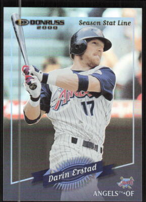 2000 Donruss #30 Darin Erstad SEASON STAT LINE /148 RAREAngels | eBay
